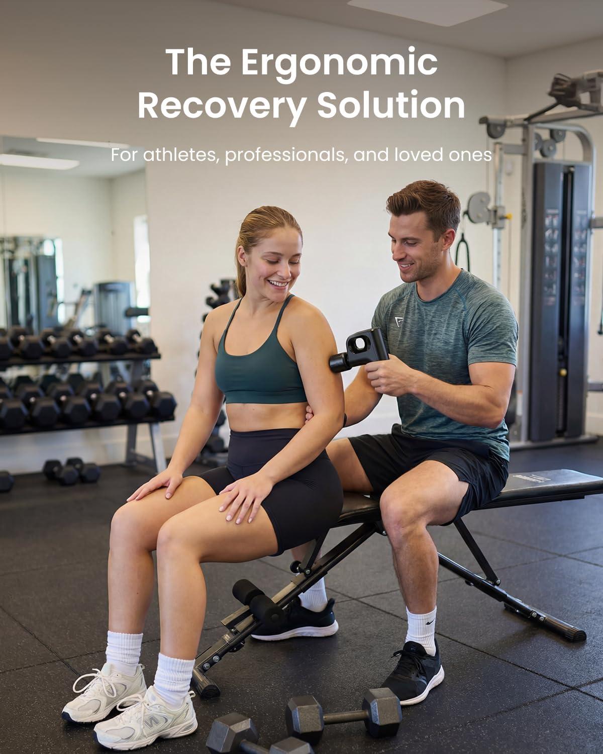 RENPHO Active Mini Thermacool Massage Gun with Heat and Cold, Valentine ...